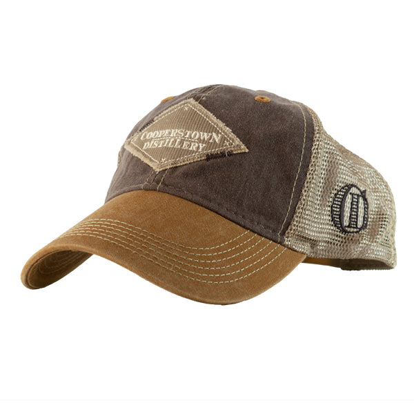Trucker Style Hat Brown Shop Cooperstown Distillery